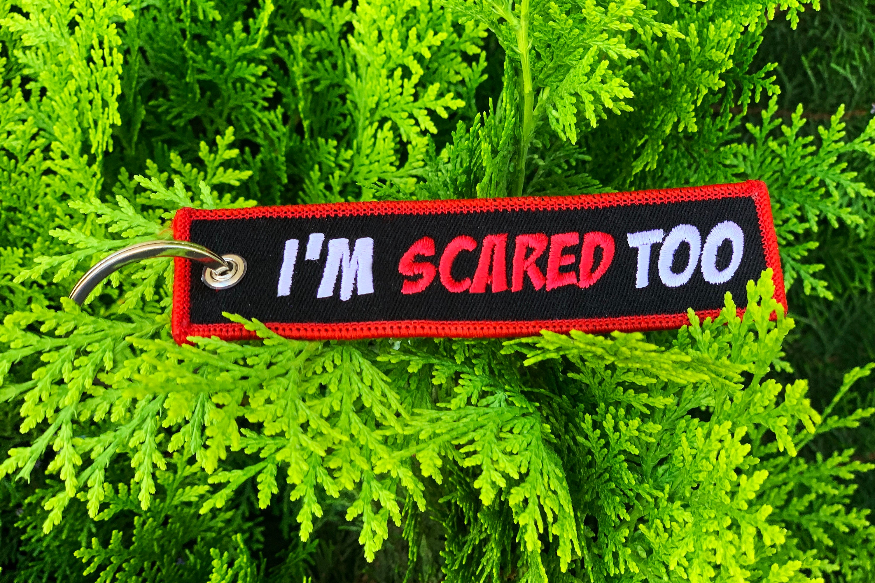 Stop Screaming I'm Scared Too Keychain Motorcycle Jet Tag Key Tag ...