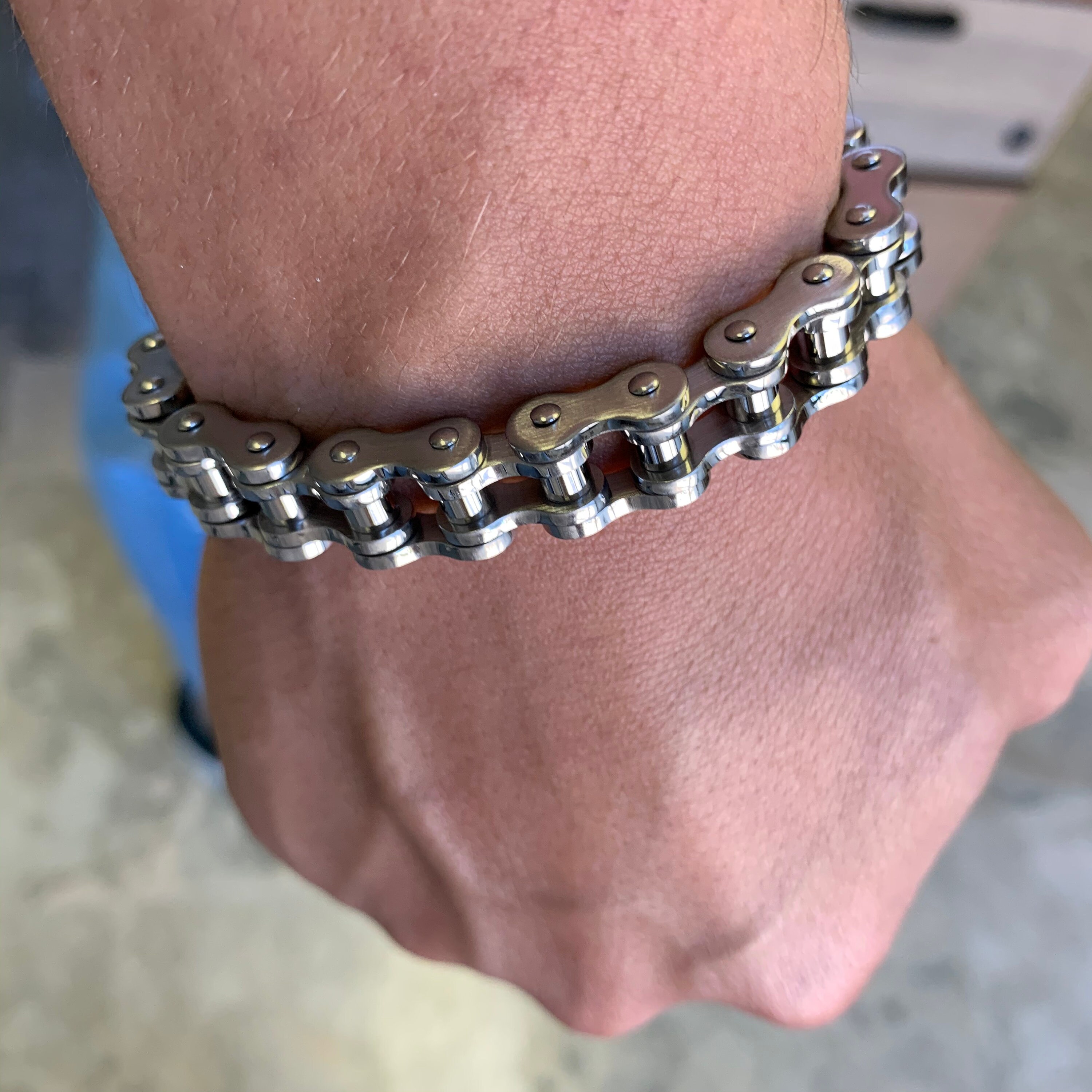 Motorcycle Chain Bracelet , Gift for Biker, Biker Bracelet, Biker Chain ...