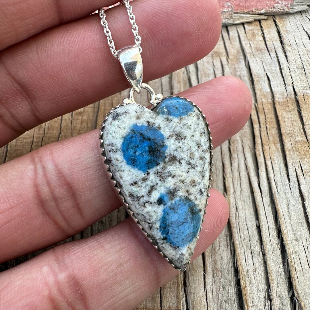 Natural K2 Gemstone Pendant Necklace Handmade Jewelry Pendant 925 ...