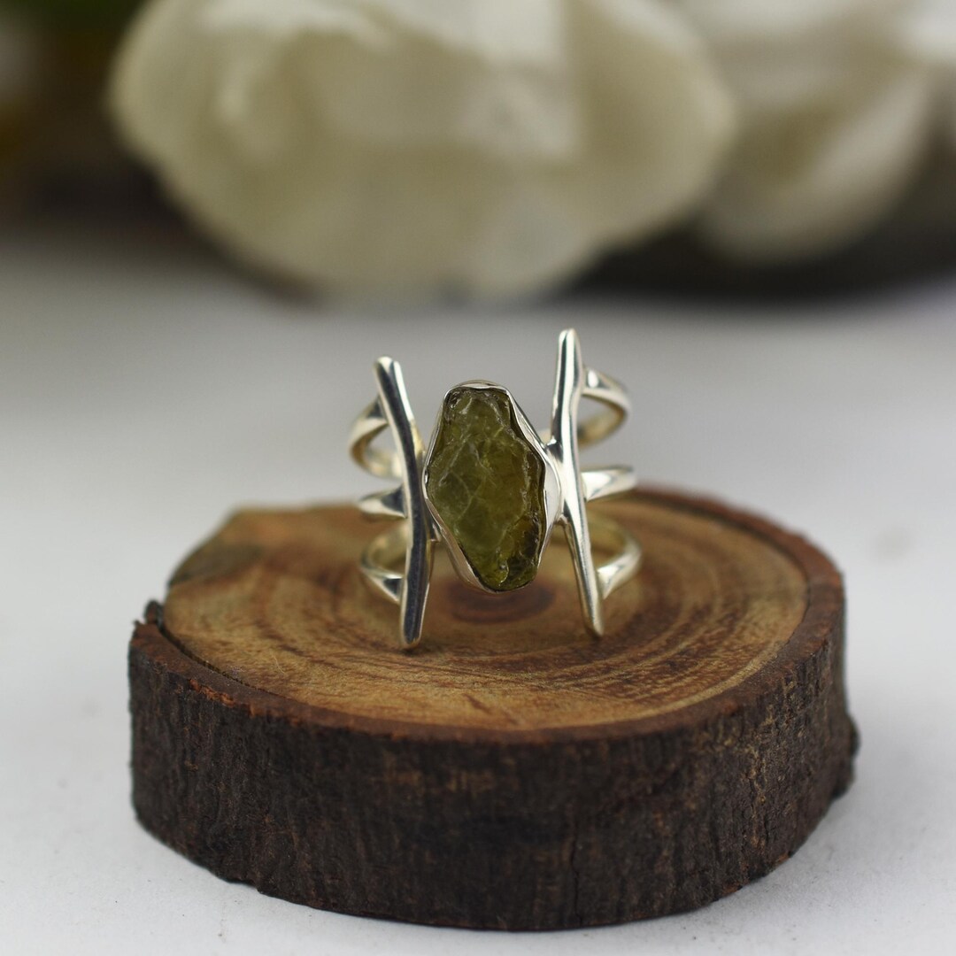 Raw Kornerupine Ring 925 Sterling Silver Ring Solid Silver Ring ...