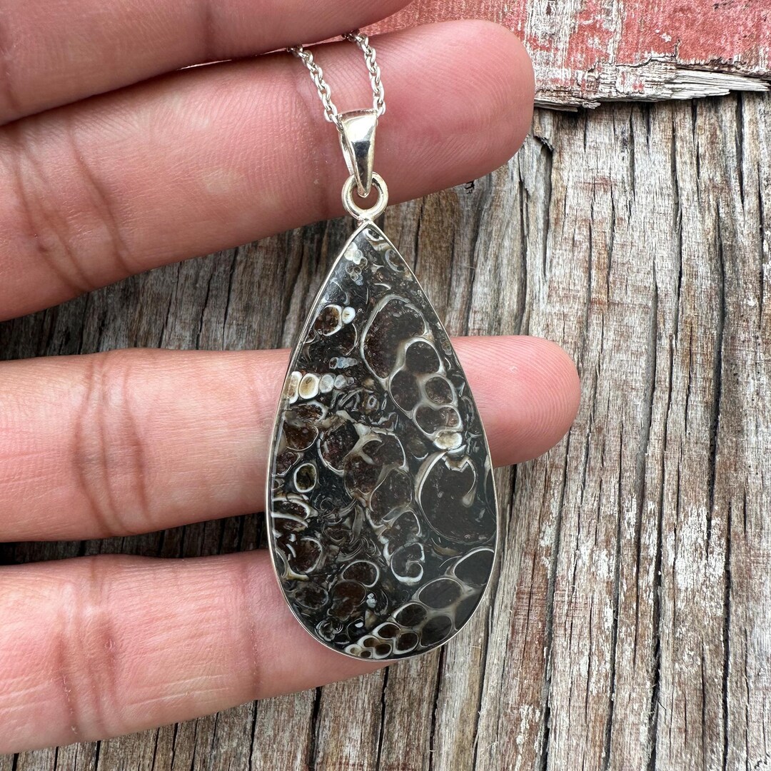 Natural Turtella Jasper Gemstone Pendant Handmade Jewelry Pendant 925 ...