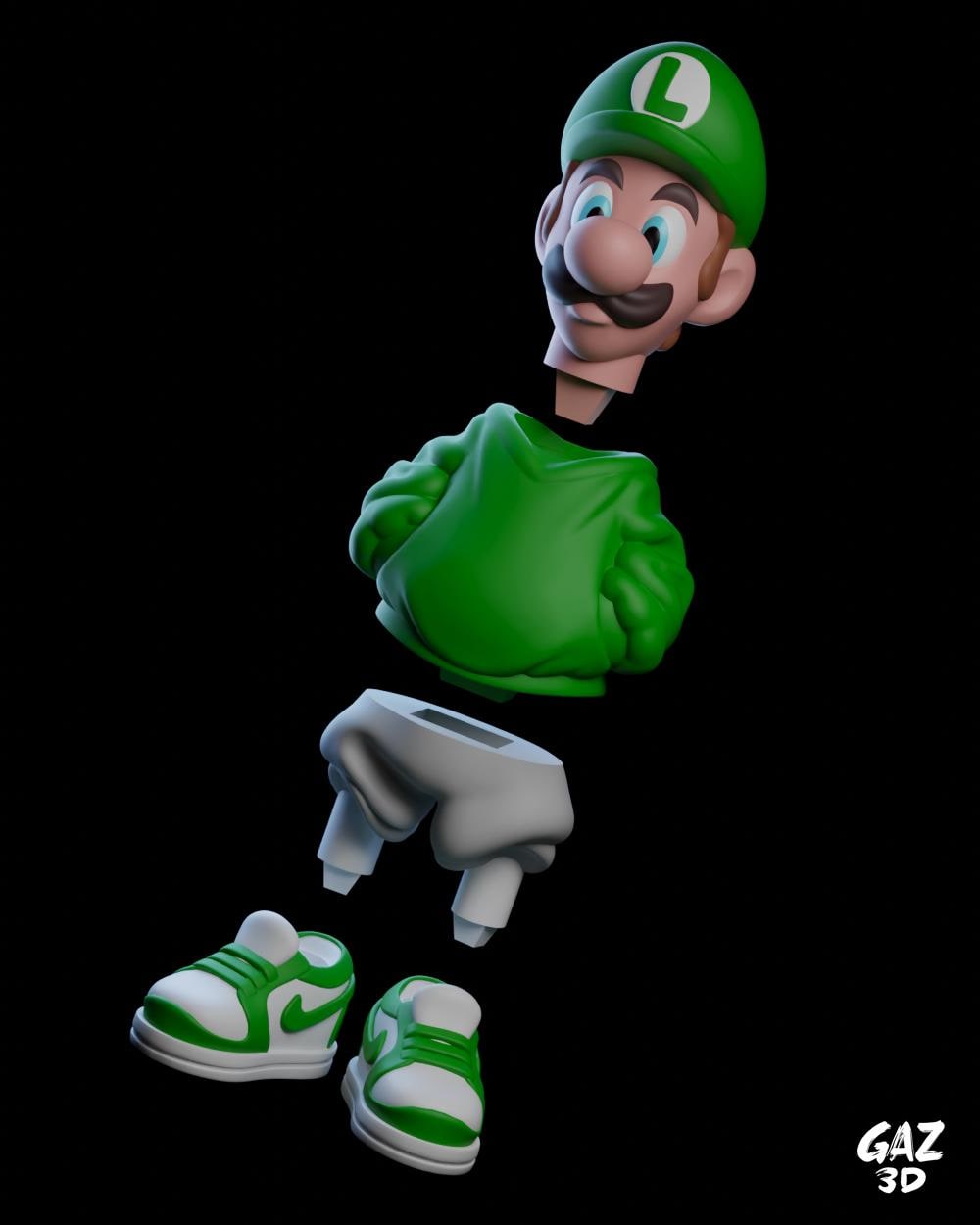 Mario & Luigi Urban Art Toy STL Files for 3D Printing - Etsy