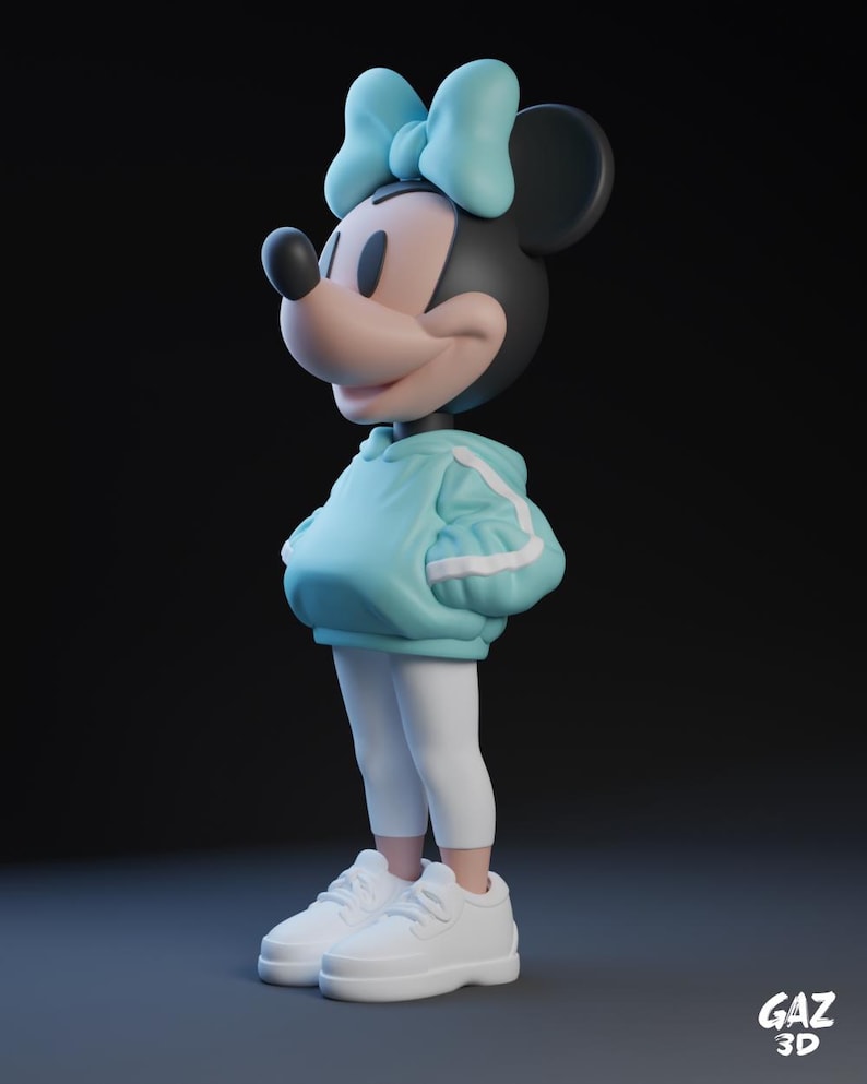 Minnie Mouse STL File for 3D Printing (now Includes Colour 3mf Files ...