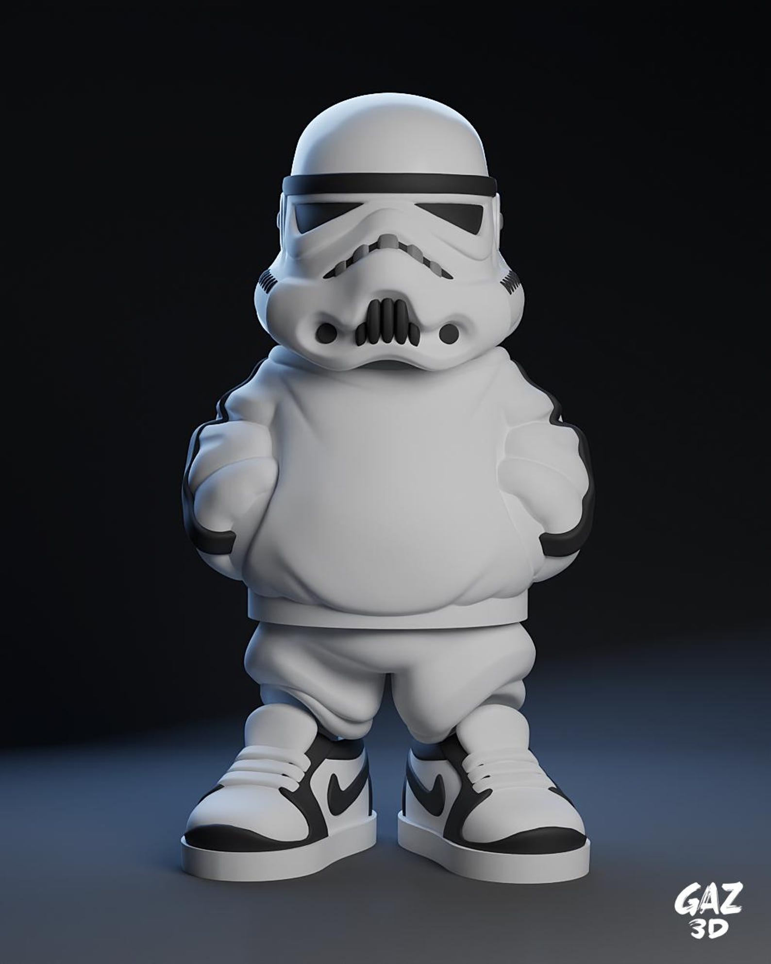 Stormtrooper Urban Art Toy STL and Color 3MF Files for 3D Printing - Etsy