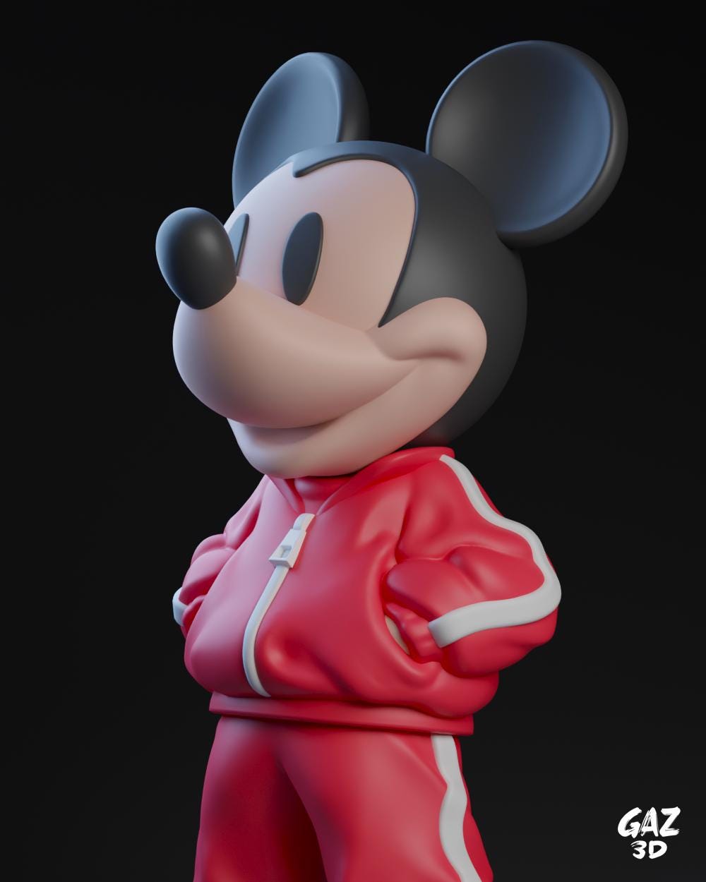 Mickey Mouse STL File for 3D Printing (now Including Colour 3mf Files ...