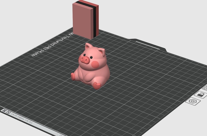 Chonky Pig STL and Color 3MF File for 3D Printing - Etsy
