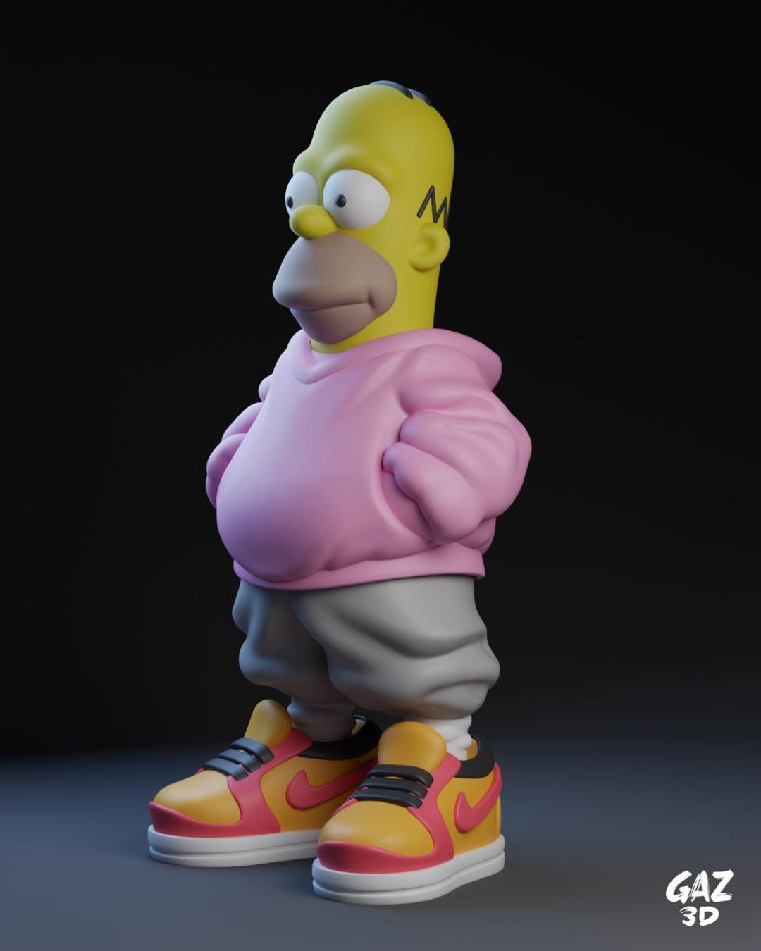 Homer Urban Art Toy STL File for 3D Printing (now With Colour 3mf Files ...