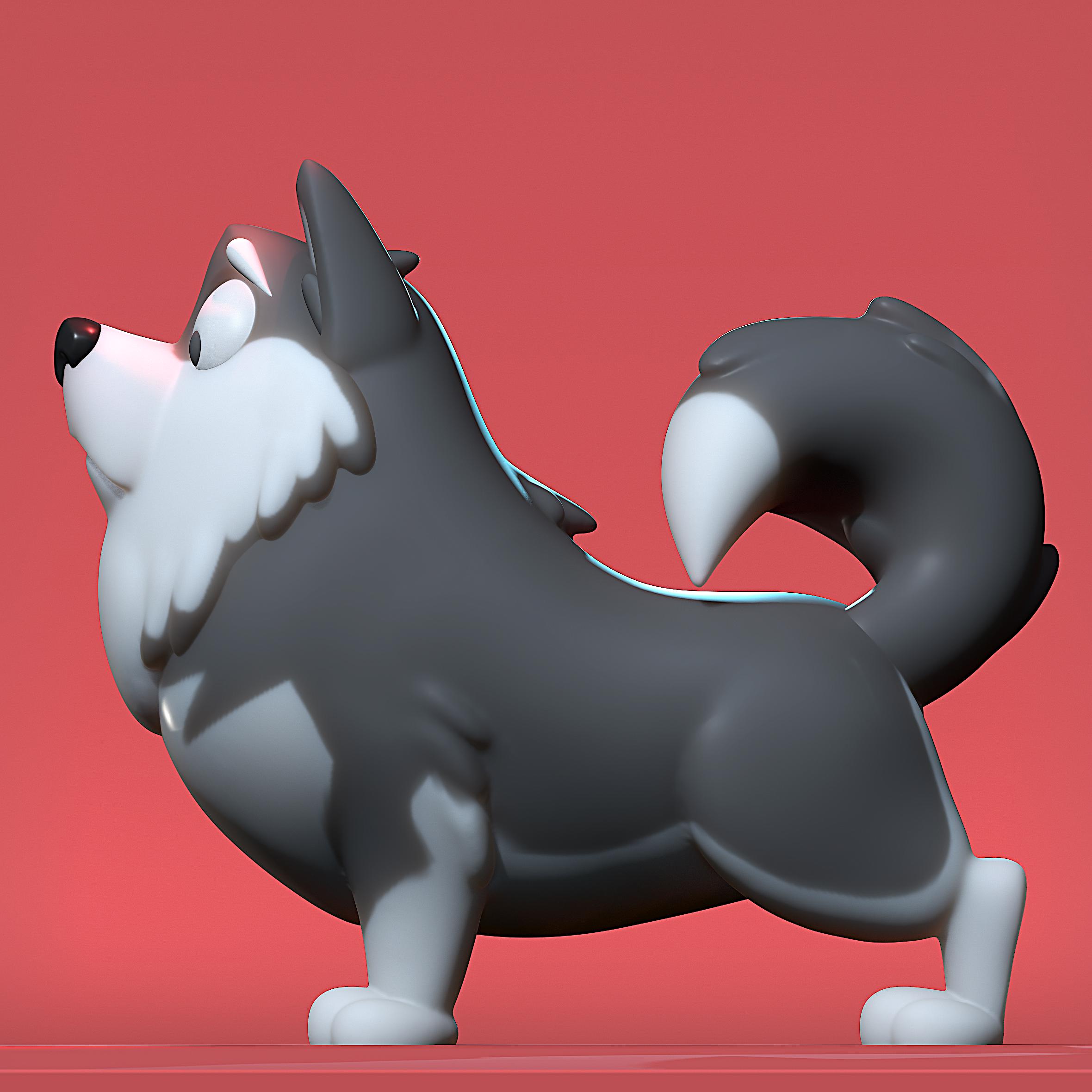 Husky Dog STL File for 3D Printing - Etsy