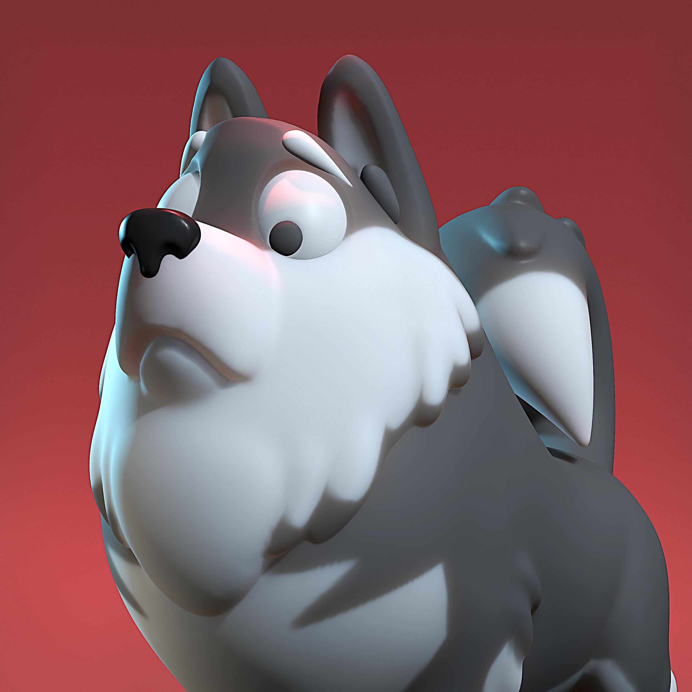 Husky Dog STL File for 3D Printing - Etsy