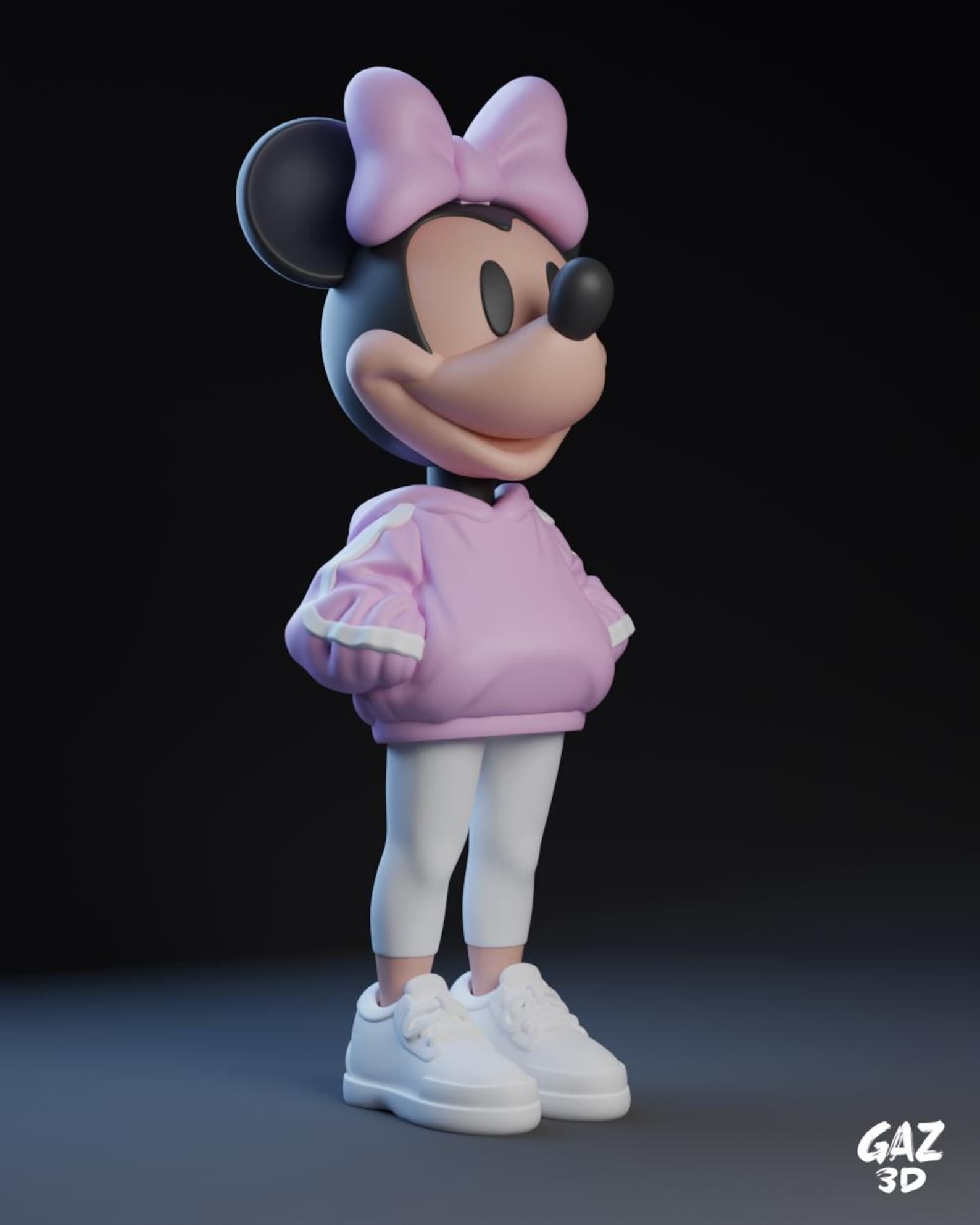 Minnie Mouse STL File for 3D Printing (now Includes Colour 3mf Files ...