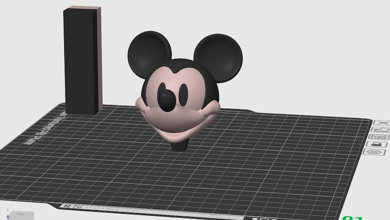 Mickey Mouse STL File for 3D Printing (now Including Colour 3mf Files ...