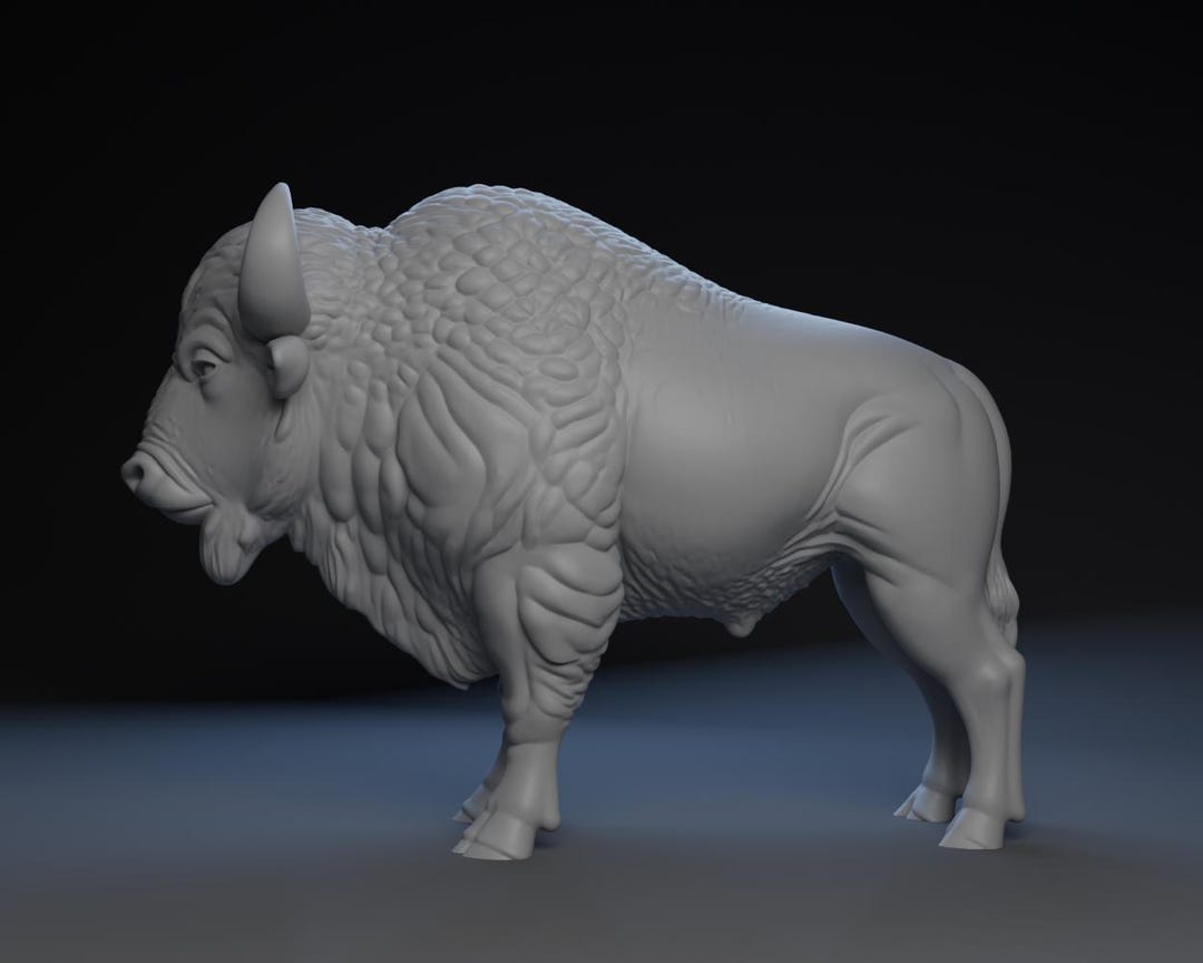 Buffalo - STL File for 3d Printing - Etsy