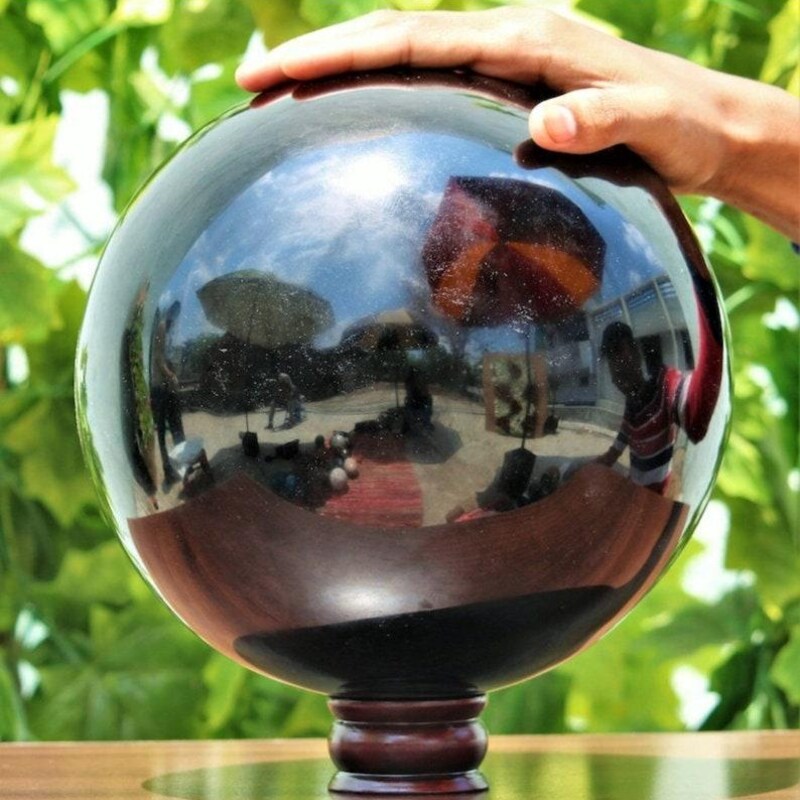 Obsidian Sphere - Etsy