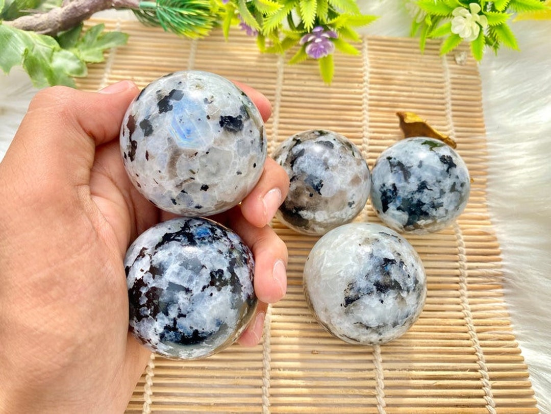 Rainbow MOONSTONE Crystal Ball - Unique Gift, Crystal Sphere, Goth ...