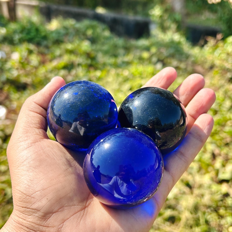 Obsidian Sphere - Etsy