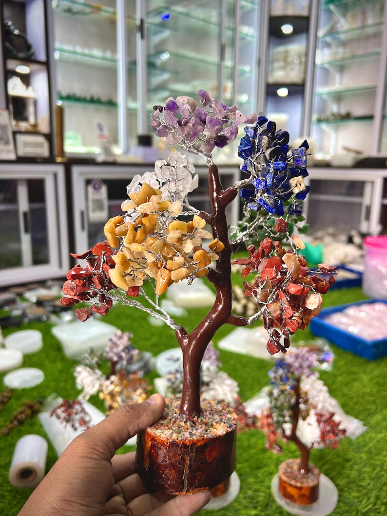 7 Chakra Tree of Life, Crystal Tree for Positive Energy - Meditation ...