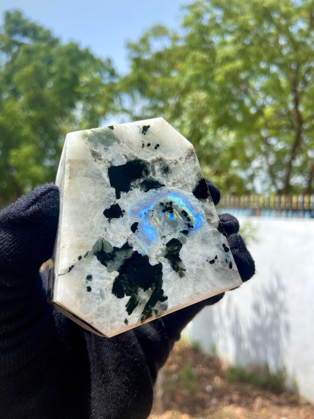 Flashy Rainbow Moonstone Freeforms, Moonstone Boulders, Polished ...