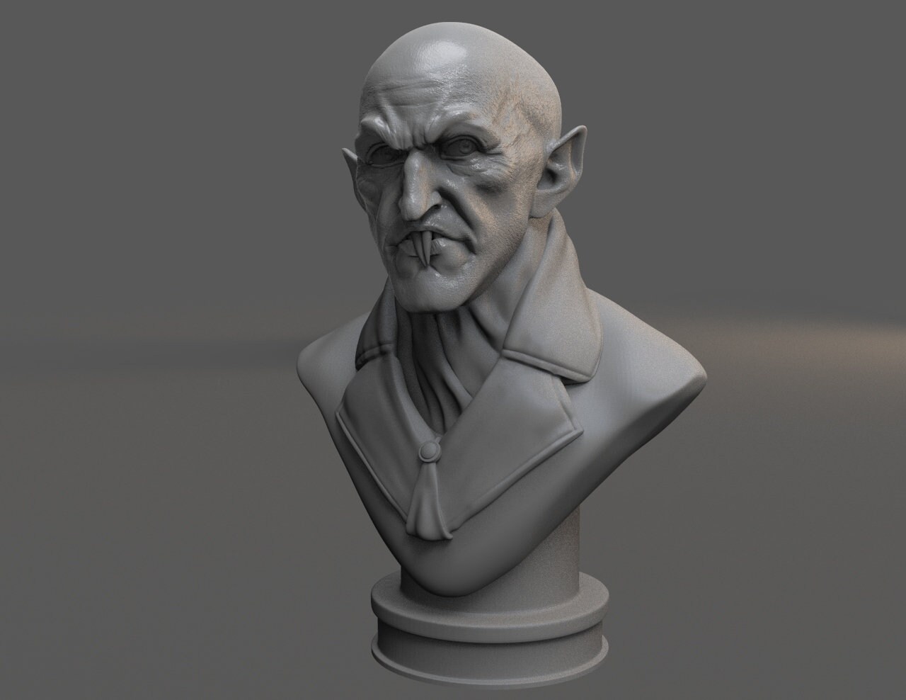 Nosferatu Bust of Old Man 3D Print Model - Etsy