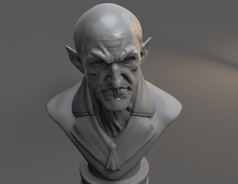 Nosferatu Bust of Old Man 3D Print Model - Etsy