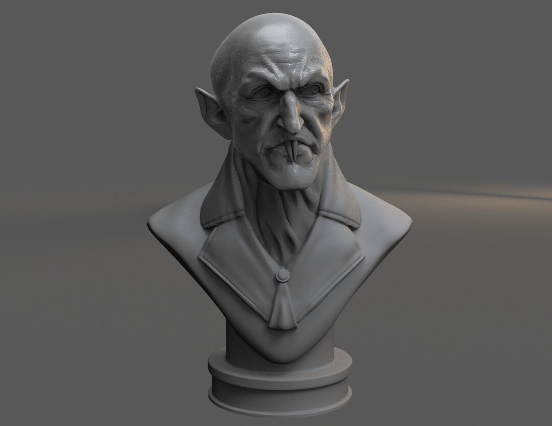 Nosferatu Bust of Old Man 3D Print Model - Etsy