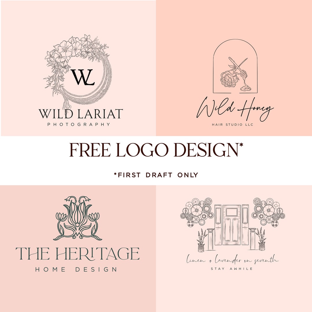 Free Logo Design first Draft, Custom Hand Drawn Logo Design, Business ...