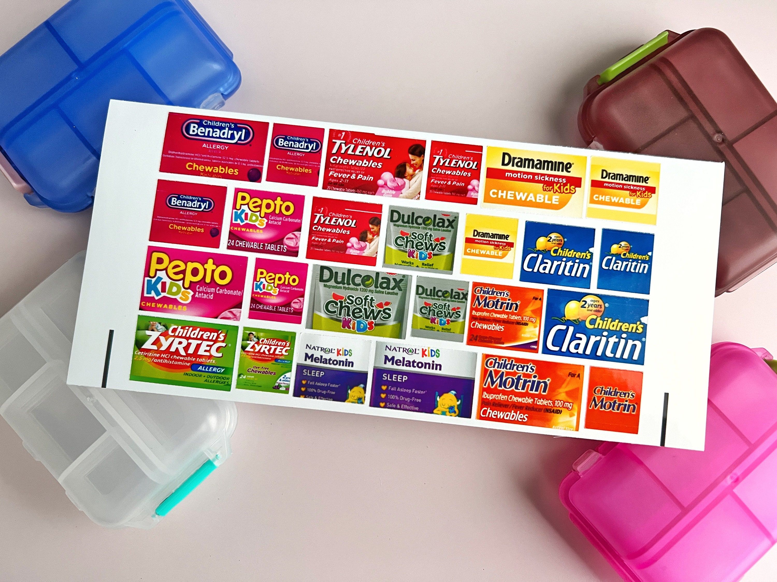 Children's Medicine Labels: Peel and Stick Pill Box Stickers - Etsy