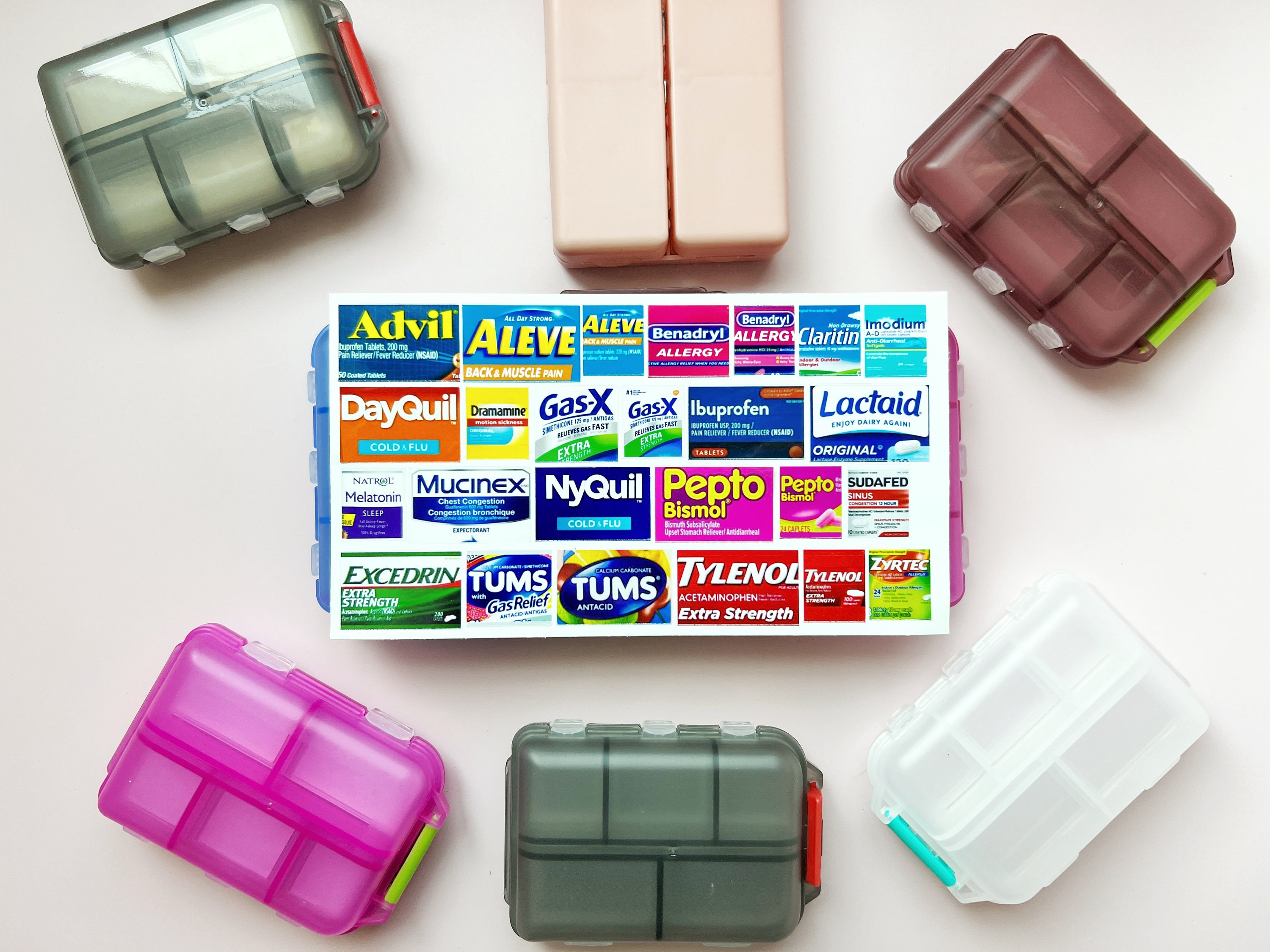 Medicine Labels Peel and Stick Medication Labels Pill Box Label Pocket ...