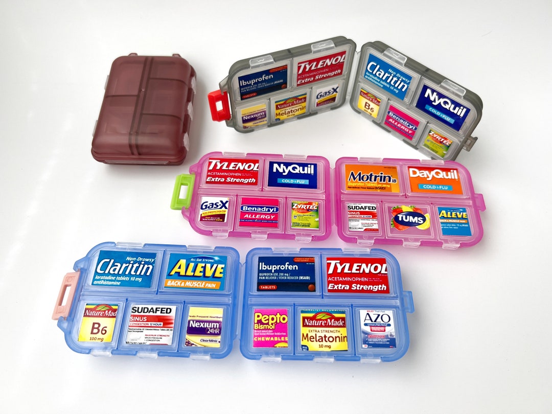 Personalized Travel Pill Case: Waterproof Medication Labels - Etsy