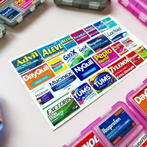 Medication Labels: Waterproof Pill Box Stickers - Etsy