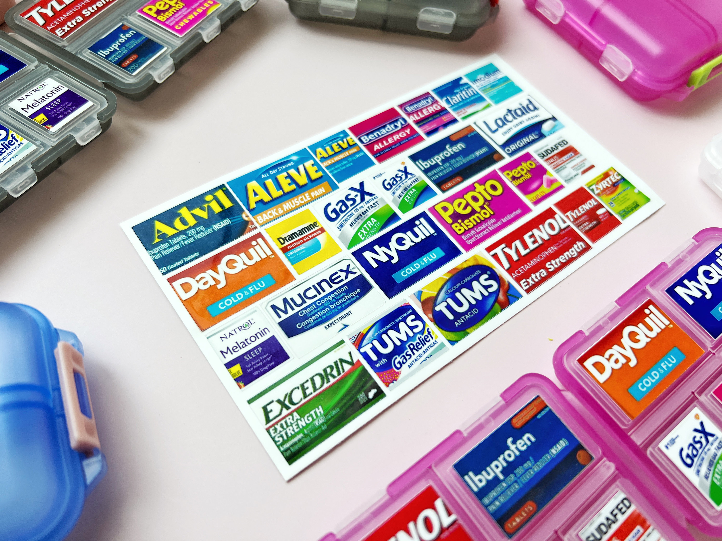 Medicine Labels Peel and Stick Medication Labels Pill Box - Etsy