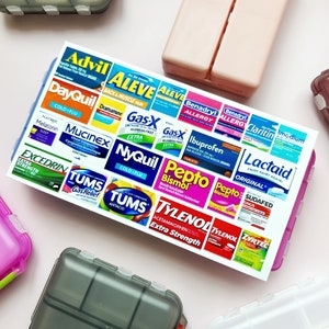 Medication Labels: Waterproof Pill Box Stickers - Etsy