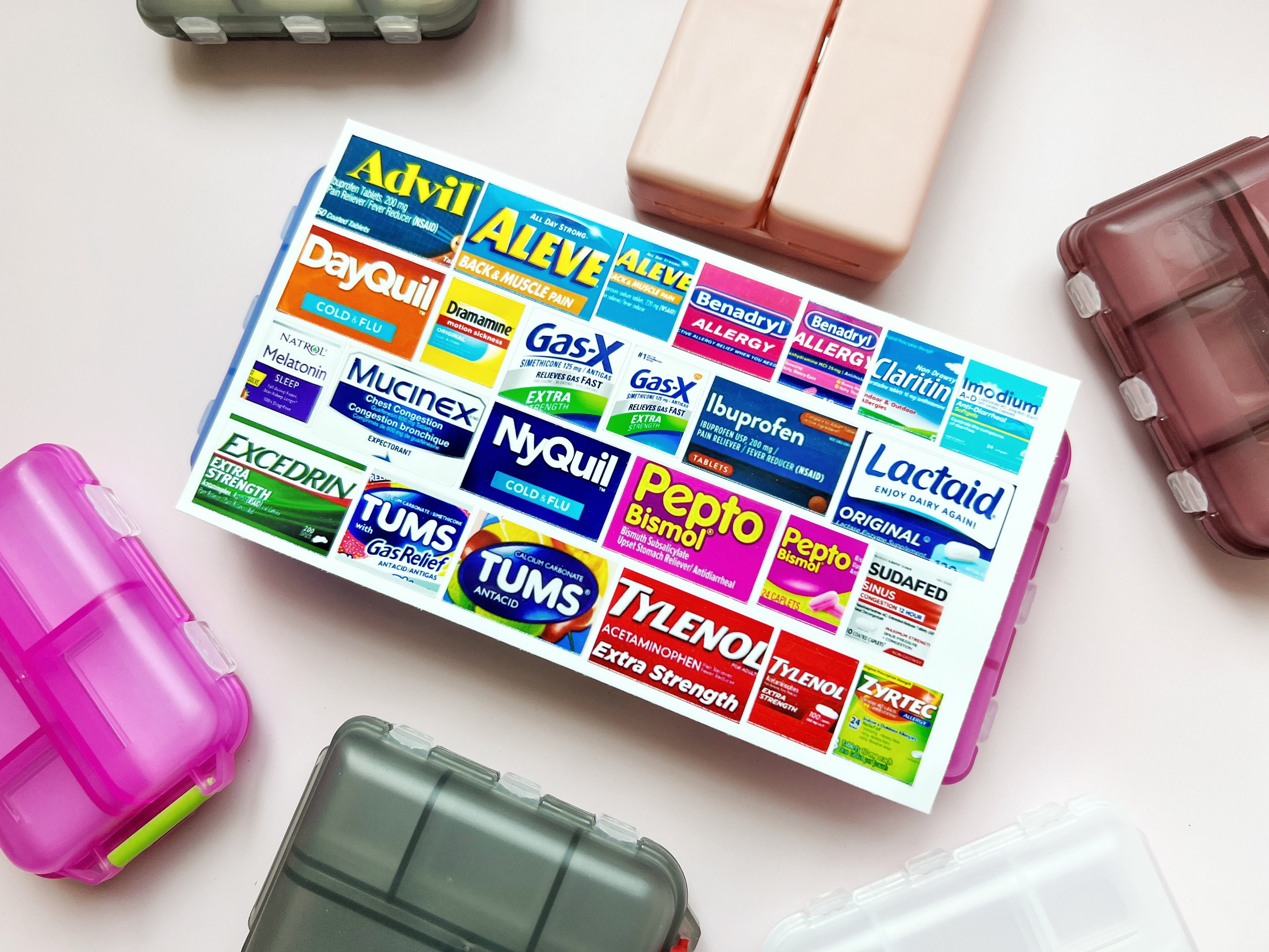 Medicine Labels Peel and Stick Medication Labels Pill Box - Etsy