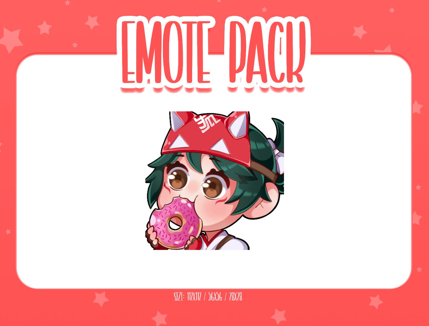 Kiriko Donut Emote, Kiriko Overwatch Emote, Cute and Kawaii Emotes ...
