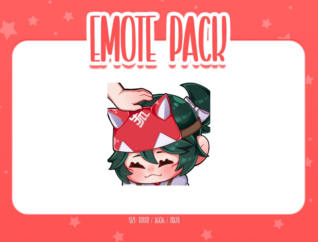 Kiriko Head Pat Emote Kiriko Overwatch Emote Cute and Kawaii - Etsy