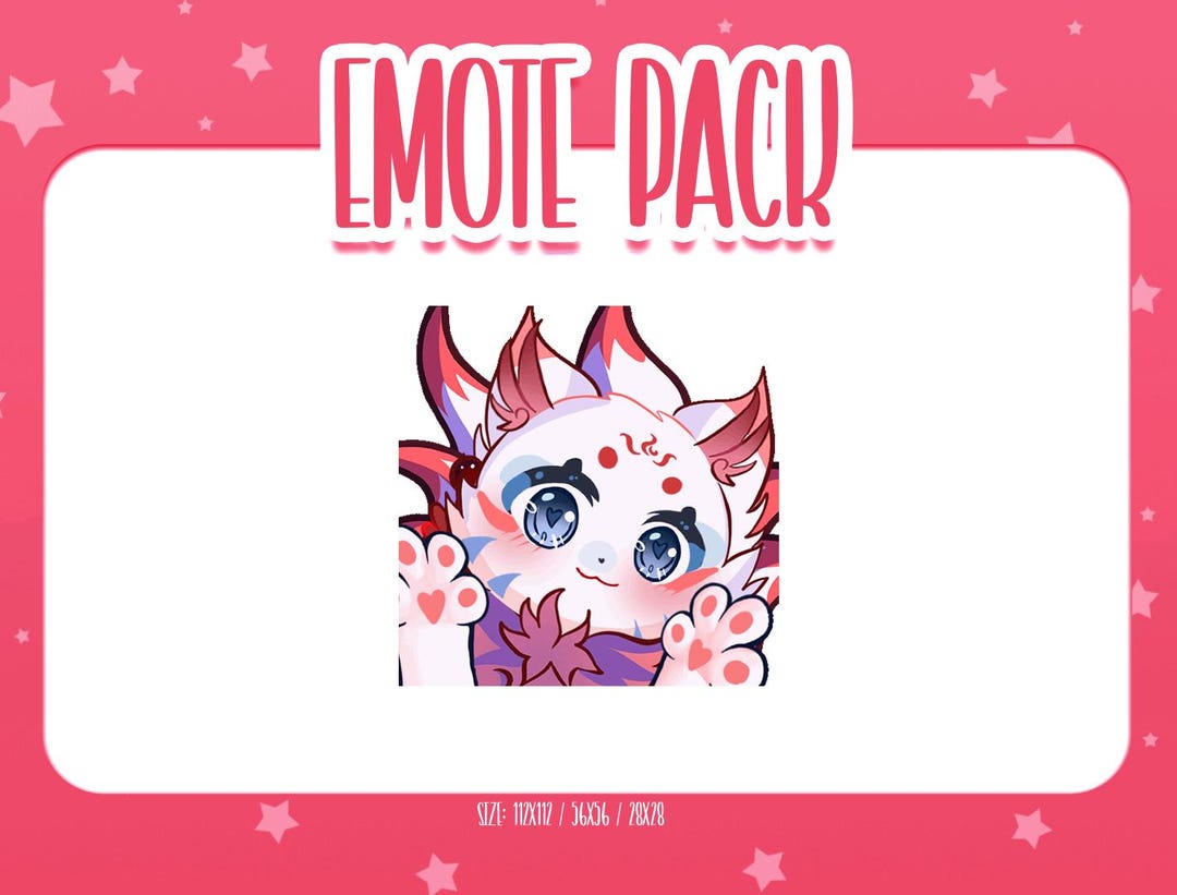 Animated Kitsune Hey Emote 7, Animated Kitsune Twitch Emotes, Cute and ...