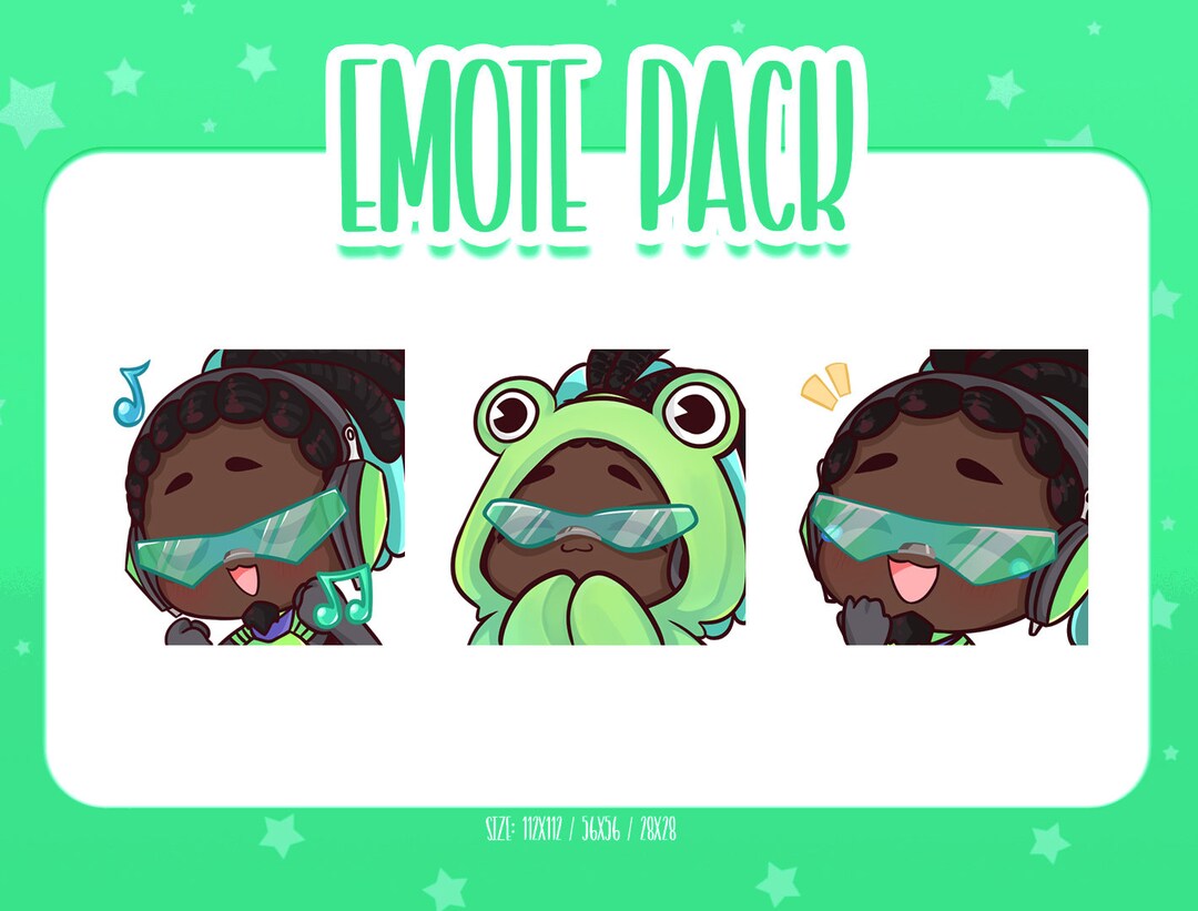 Lucio Cute Emote Set 2, Lucio Overwatch Emote, Cute and Kawaii Emotes ...