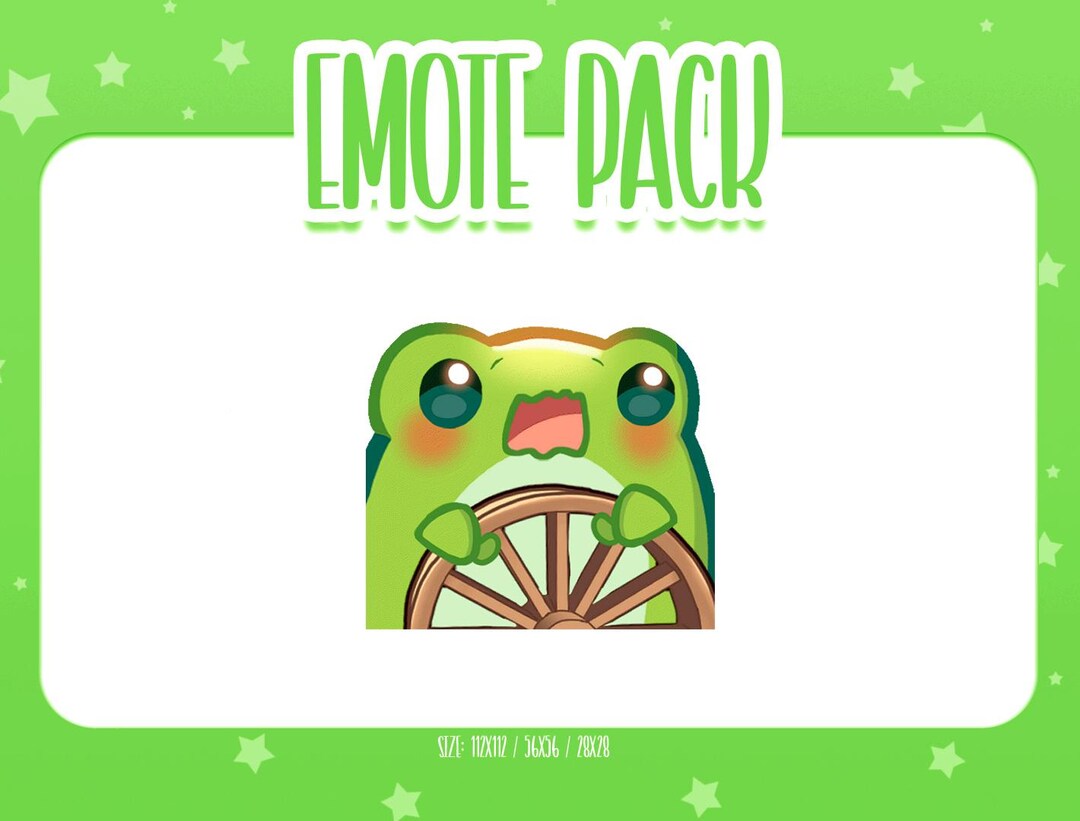 Animated Frog Drive Emote 8, Animated Frog Twitch Emotes, Cute and ...