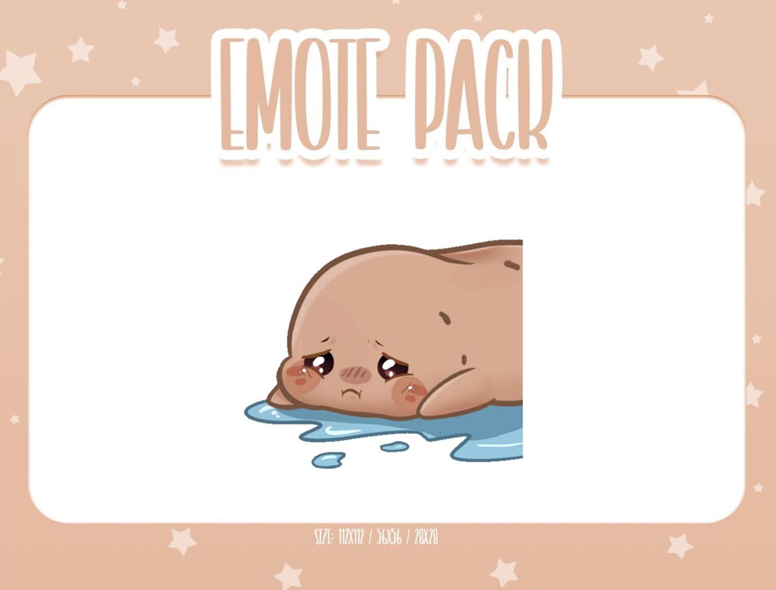 Animated Potato Cry Emote 2, Animated Potato Twitch Emotes, Cute and ...