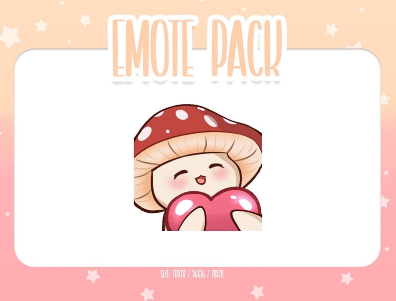 Animated Mushroom Emote 4, Animated Mushroom Twitch Emotes, Cute and ...