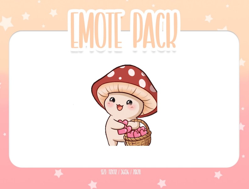 Animated Mushroom Valentines Emote 1, Animated Mushroom Twitch Emotes ...