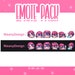 Kiriko Cute Emote Set, Kiriko Overwatch Emote, Cute and Kawaii Emotes ...