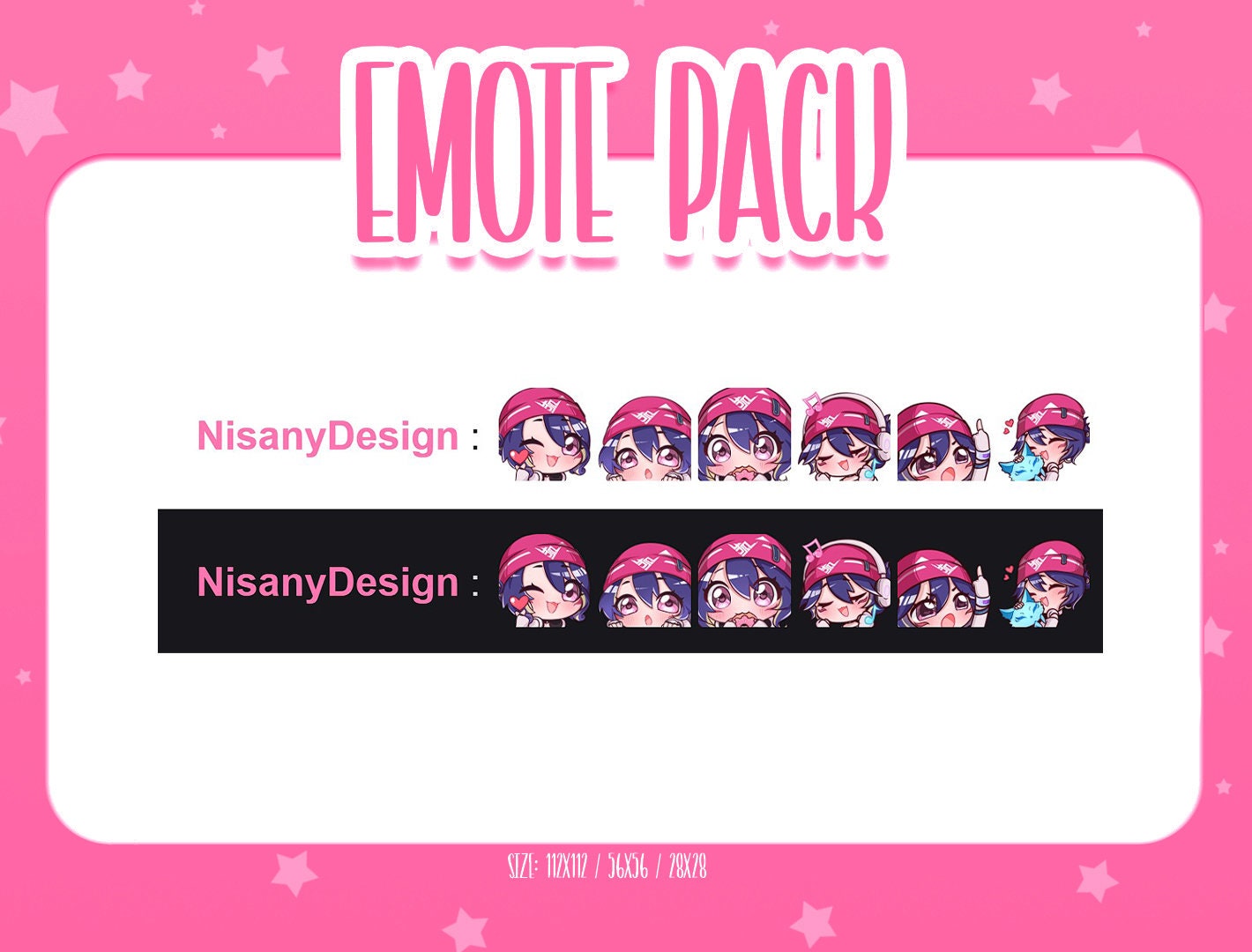 Kiriko Cute Emote Set, Kiriko Overwatch Emote, Cute and Kawaii Emotes ...