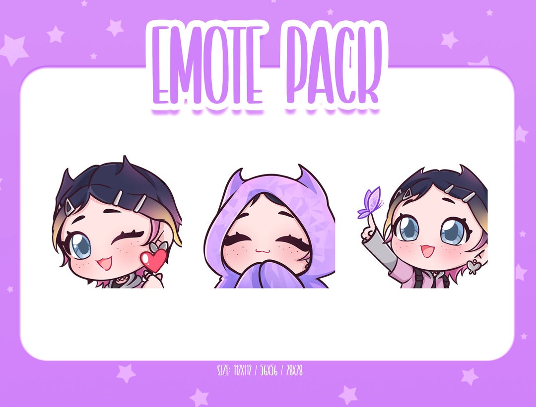 Clove Cute Emote Set 1, Clove Valorant Emote, Cute y Kawaii Emotes ...
