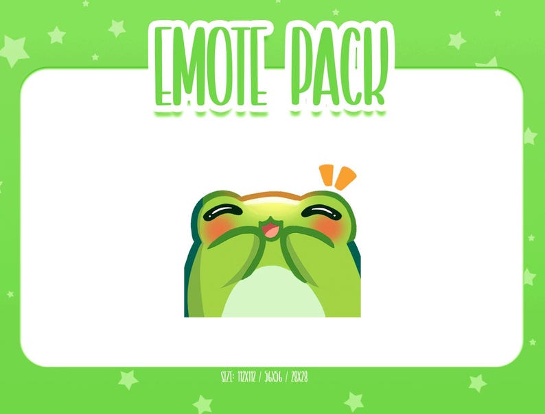 Animated Frog Laugh Emote 7, Animated Frog Twitch Emotes, Cute and ...