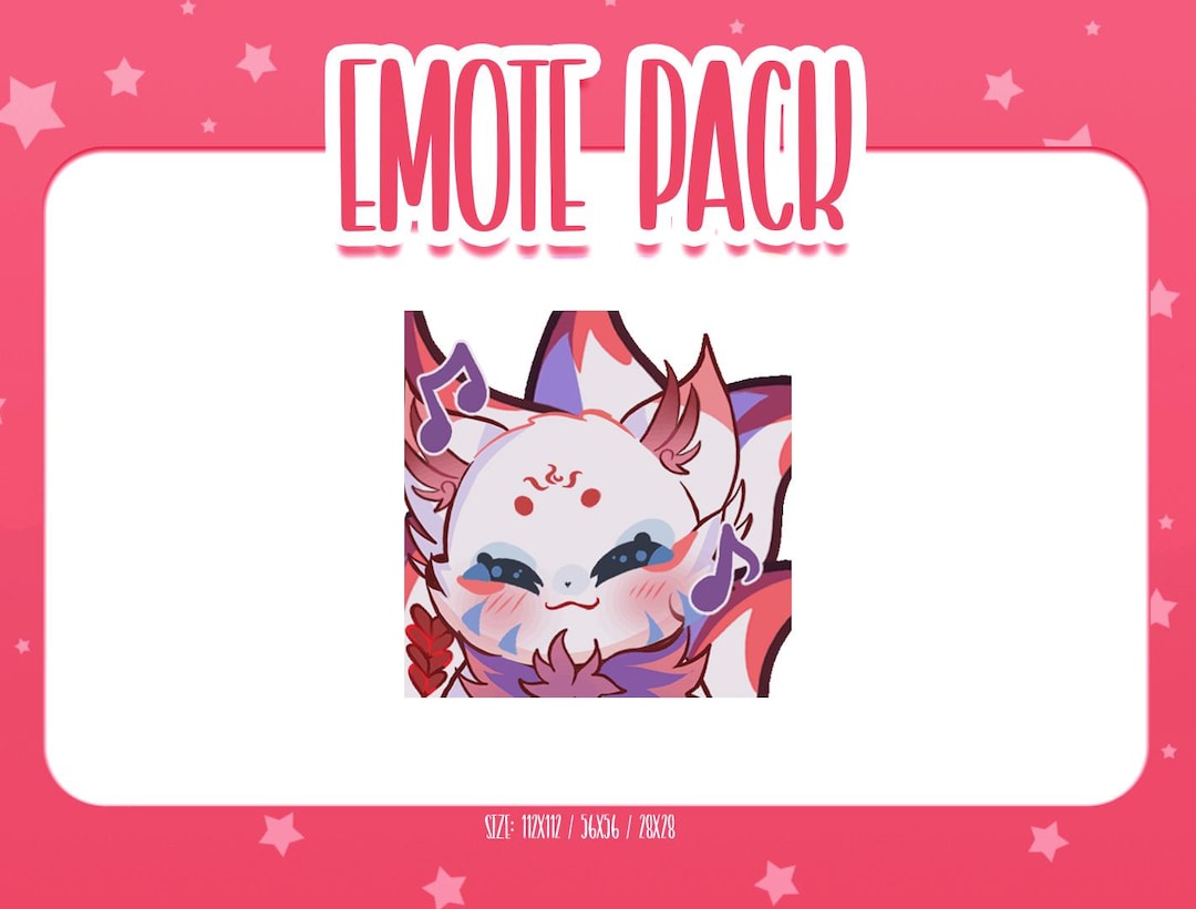 Animated Kitsune Dance Emote 5, Animated Kitsune Twitch Emotes, Cute ...