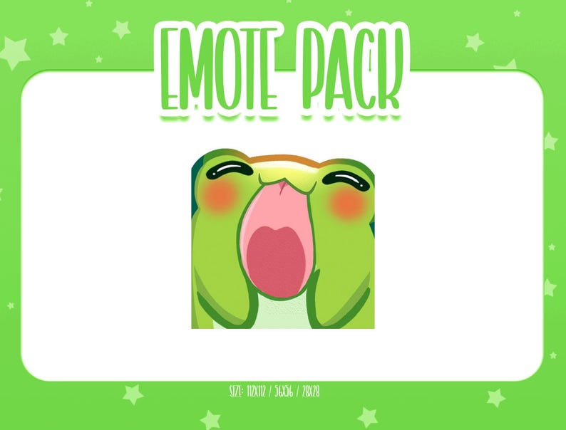 Animated Frog Lick Emote 1, Animated Frog Twitch Emotes, Cute and ...