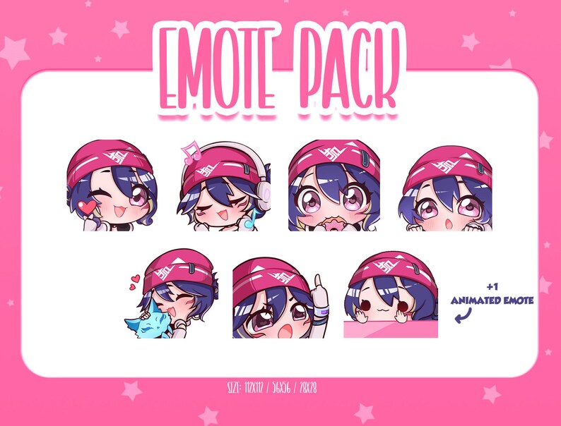 Kiriko Cute Emote Set 3, Kiriko Overwatch Emote, Cute and Kawaii Emotes ...