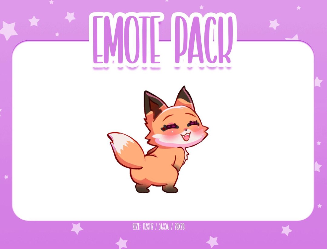 Animated Fox Emote 14, Animated Fox Twitch Emotes, Cute and Kawaii ...