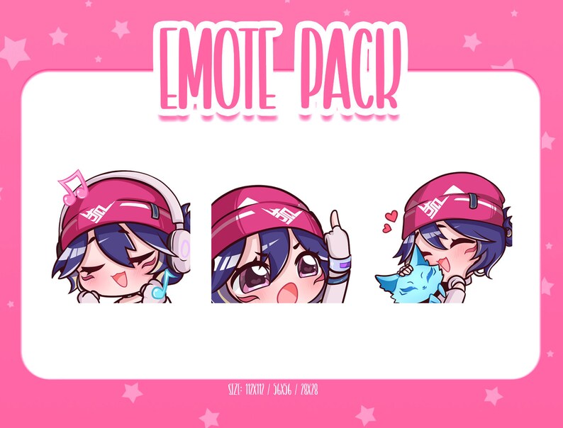 Kiriko Cute Emote Set 2, Kiriko Overwatch Emote, Cute and Kawaii Emotes ...