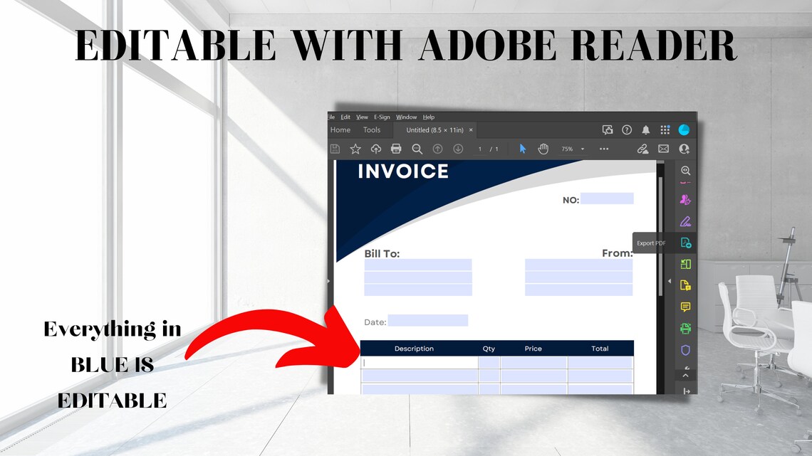 Invoice Template PDF, Invoice Template Word, Business Invoice, Invoice ...